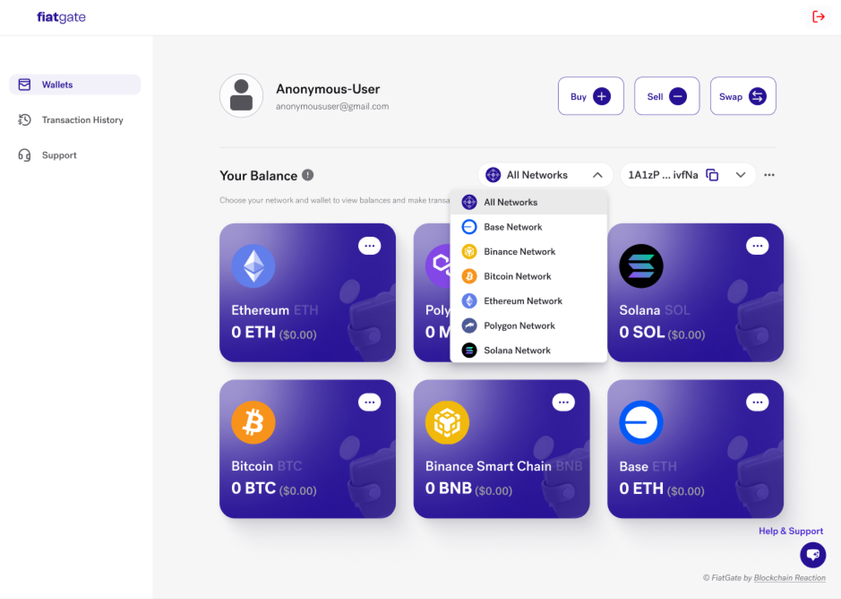 FiatGate - Web3 Non-Custodial Wallet & Exchange