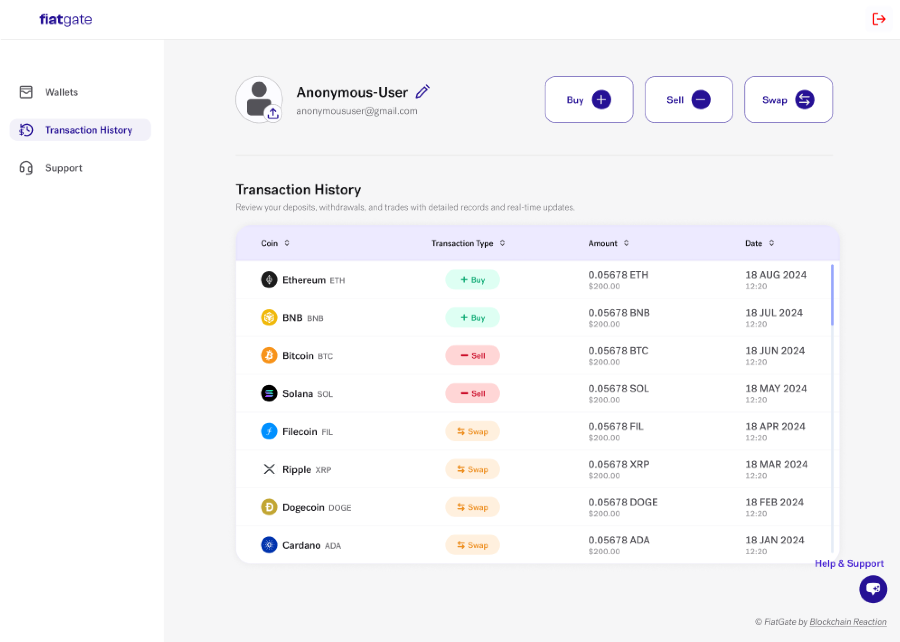 FiatGate - Web3 Non-Custodial Wallet & Exchange